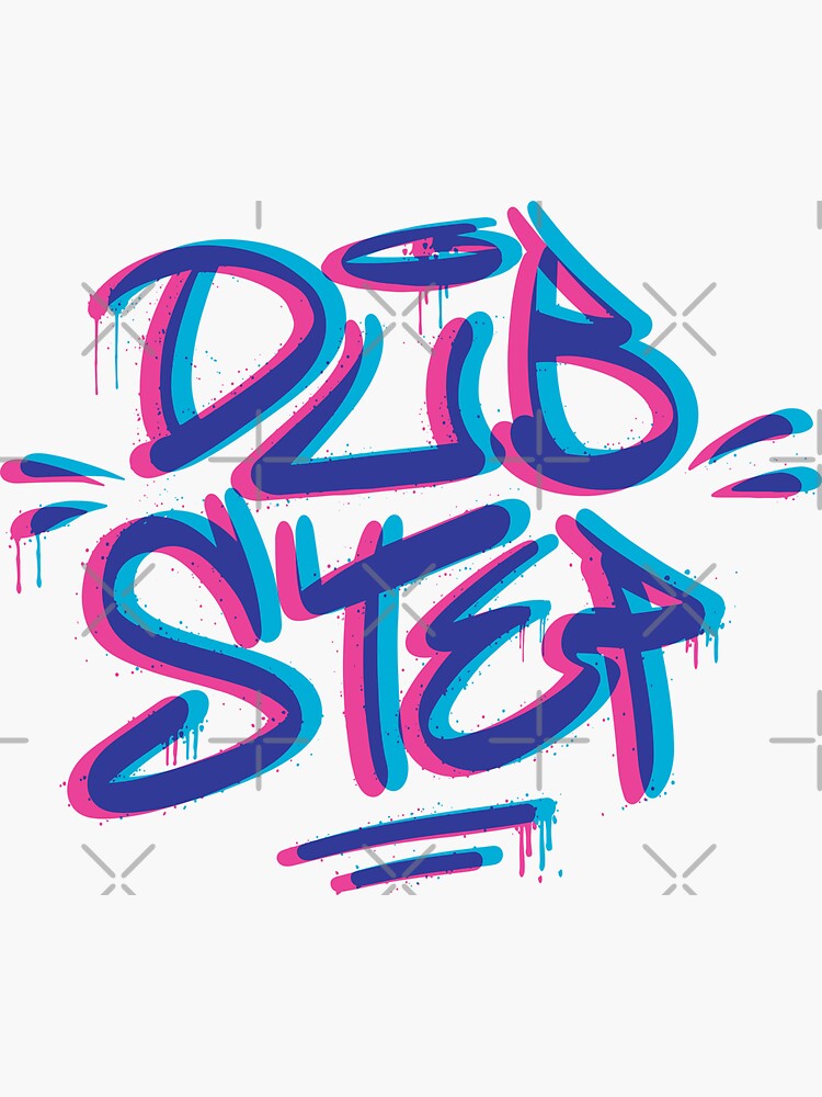 Pegatina for Sale con la obra «Etiqueta Dub Step Graffiti» de infleims ...