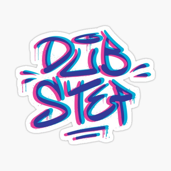 Pegatina for Sale con la obra «Etiqueta Dub Step Graffiti» de infleims ...