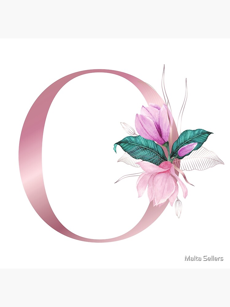 "The Letter O - Roses & Light Pink" Poster for Sale by lukefenech ...