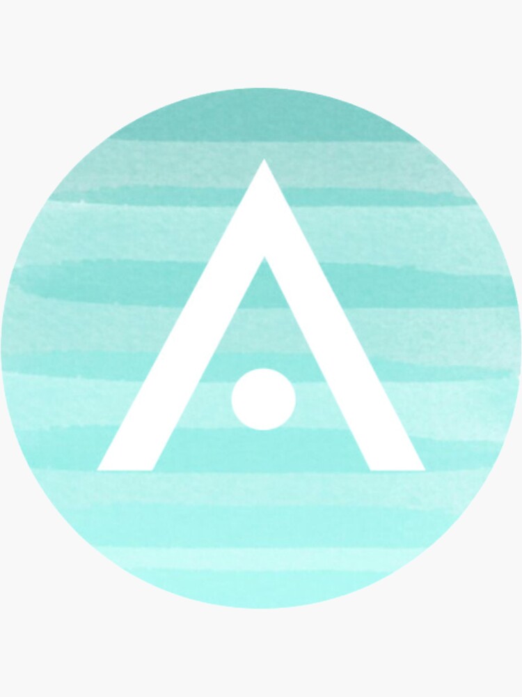 "Blue Stripe Ombré Aveda Logo" Sticker for Sale by Dalaura | Redbubble