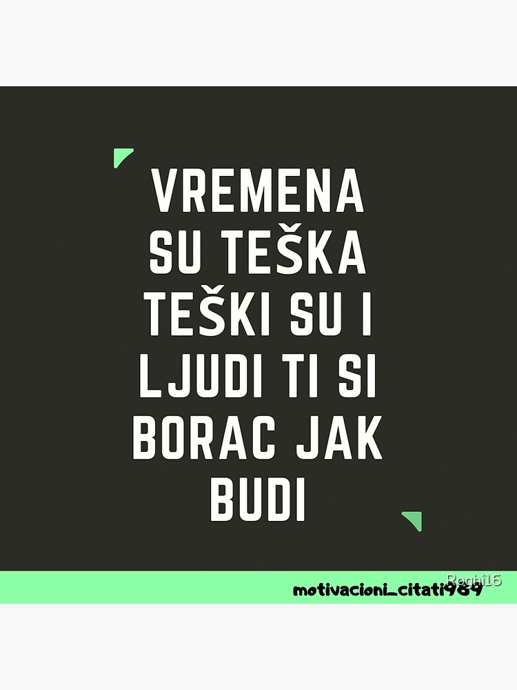 "motivacioni citati" Sticker for Sale by Roghi16 | Redbubble