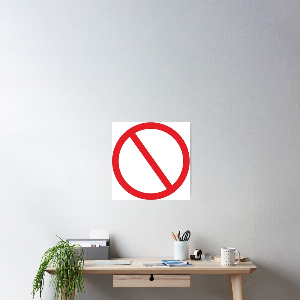 "Prohibition Symbol" Sticker for Sale by TheMikis | Redbubble