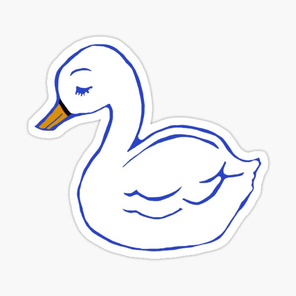 "Swan" Sticker by AbigailDavidson | Redbubble