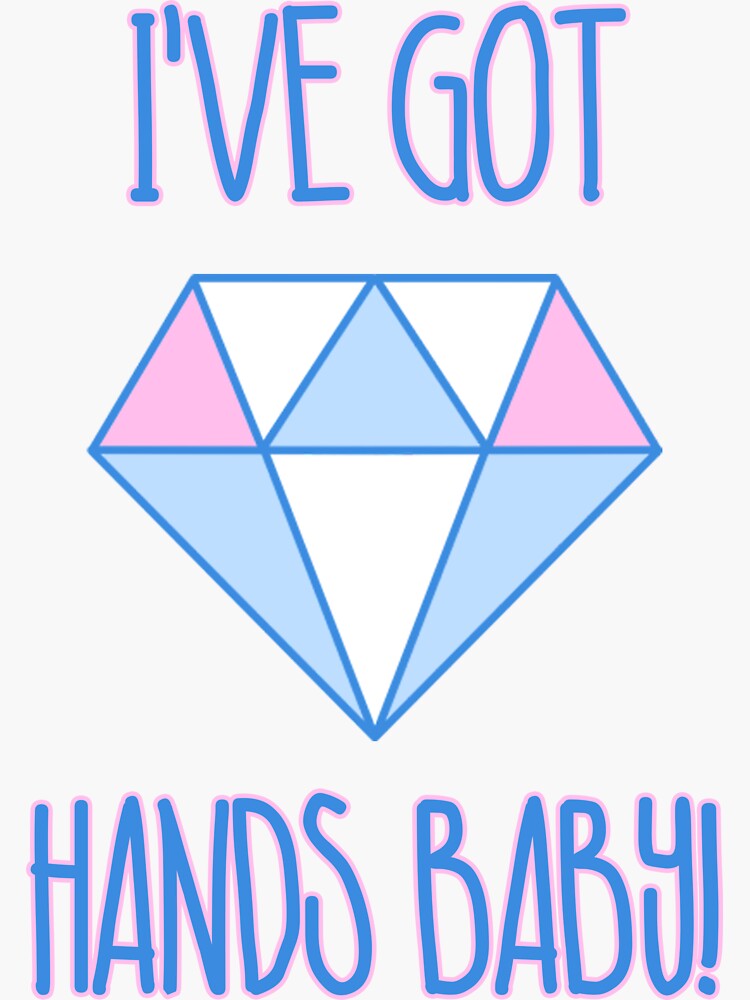 "DIAMOND HANDS BABY! GME ART" Sticker by GraphicApes | Redbubble