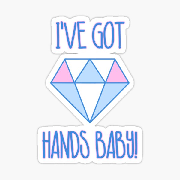 "DIAMOND HANDS BABY! GME ART" Sticker by GraphicApes | Redbubble