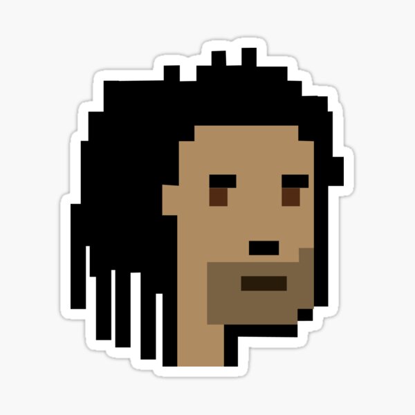 "Cryptopunk" Sticker for Sale by LordArt | Redbubble