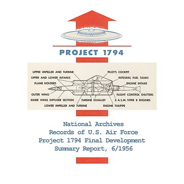 "Project 1794 Flying Saucer" Sticker for Sale by weirdrelatives | Redbubble