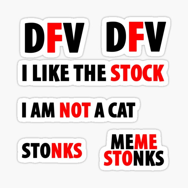 "Meme stocks DFV stonks sticker pack" Sticker for Sale by Captain ...