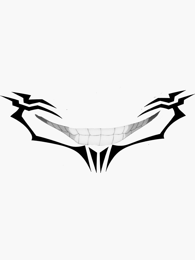 Pegatina «Sonrisa Sukuna Jujutsu Kaisen Mark Tattoo» de AnthoB | Redbubble