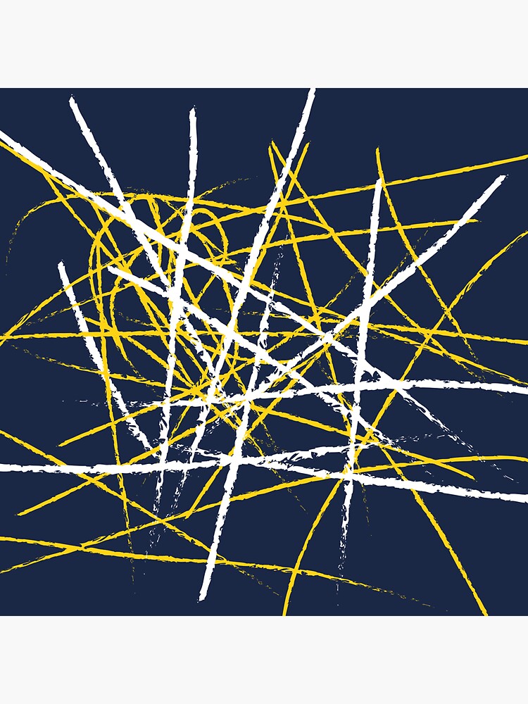 "Abstract Lines Art" Sticker by mosaibahart | Redbubble