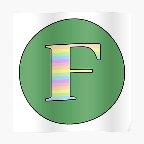 Póster «Letra F personalizada» de ivanator06 | Redbubble