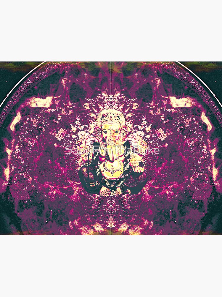 "Trippy Ganesh " Sticker by SapoFrmThaDuke | Redbubble