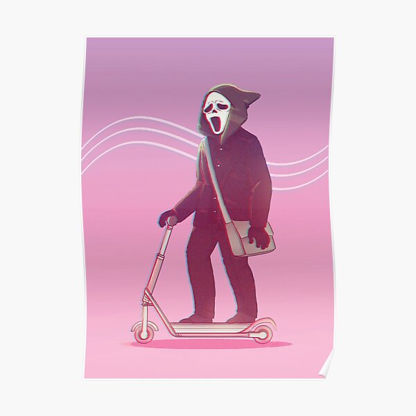 "Trippy Ghostface" Poster for Sale by Poppycloud | Redbubble