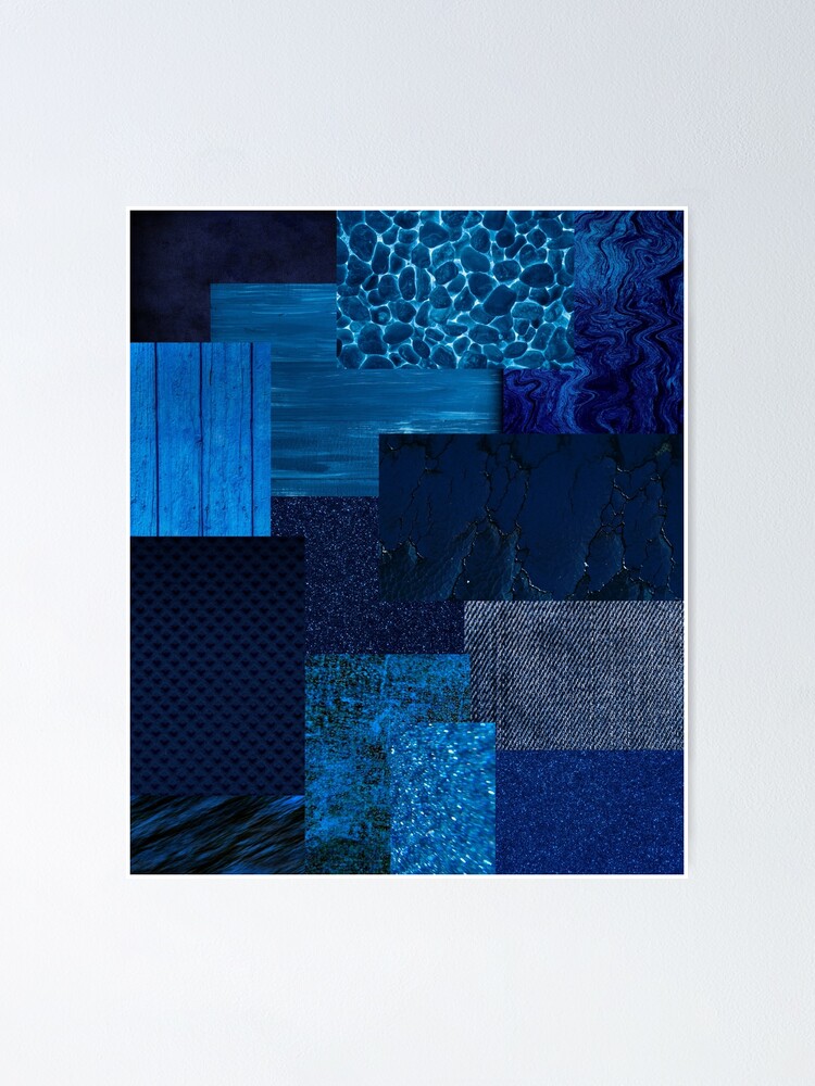 "Shades of Blue Abstract" Poster by Latorih10 | Redbubble