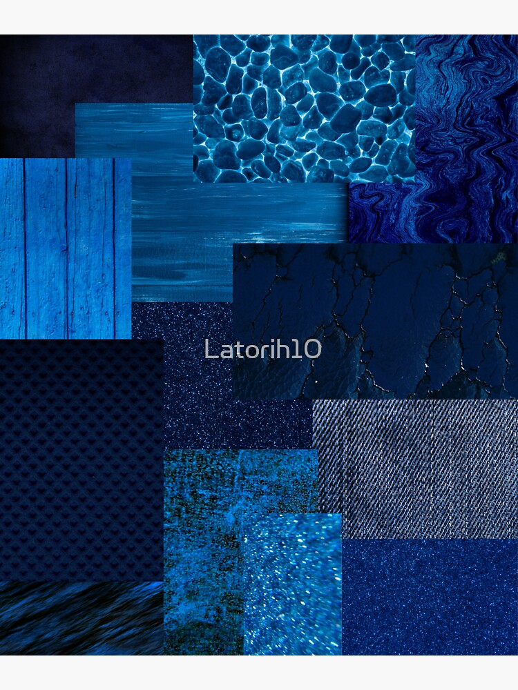 "Shades of Blue Abstract" Sticker for Sale by Latorih10 | Redbubble