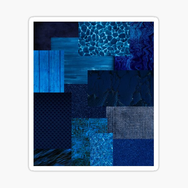 "Shades of Blue Abstract" Sticker for Sale by Latorih10 | Redbubble