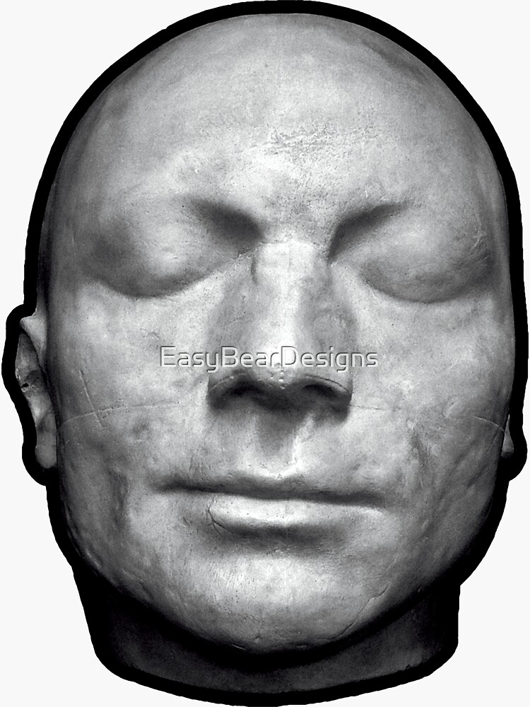 "DEATH MASK - ROBESPIERRE" Sticker for Sale by EasyBearDesigns | Redbubble
