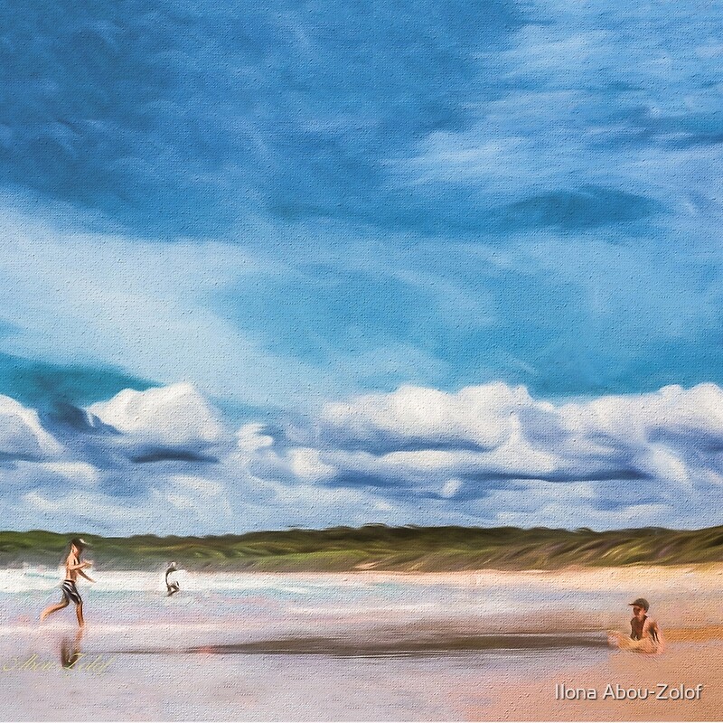 "Fun at Berrara Beach" by Ilona Abou-Zolof | Redbubble