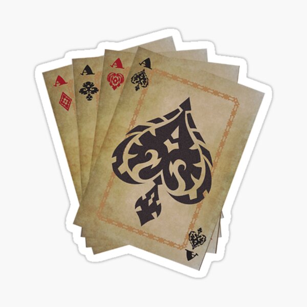 "Four Aces" Sticker by DsDesigns | Redbubble