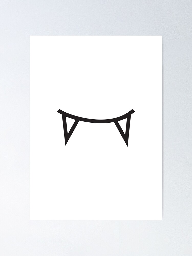 "Cute Vampire Teeth" Poster for Sale by ToastyBopShop | Redbubble
