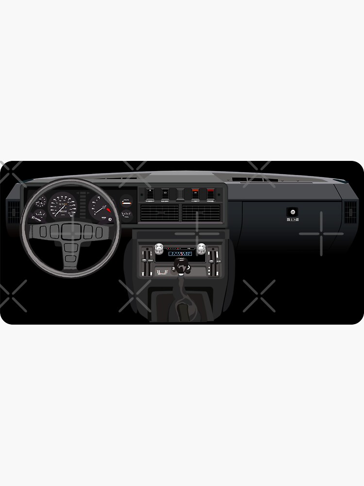 "Triumph TR7 Dashboard Left Hand Drive" Sticker by CellularSong | Redbubble