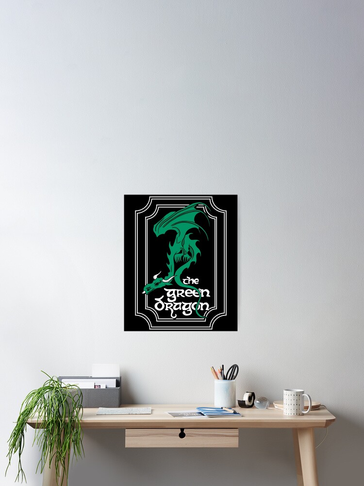 "The Green Dragon Inn Logo" Poster for Sale by Compeer | Redbubble