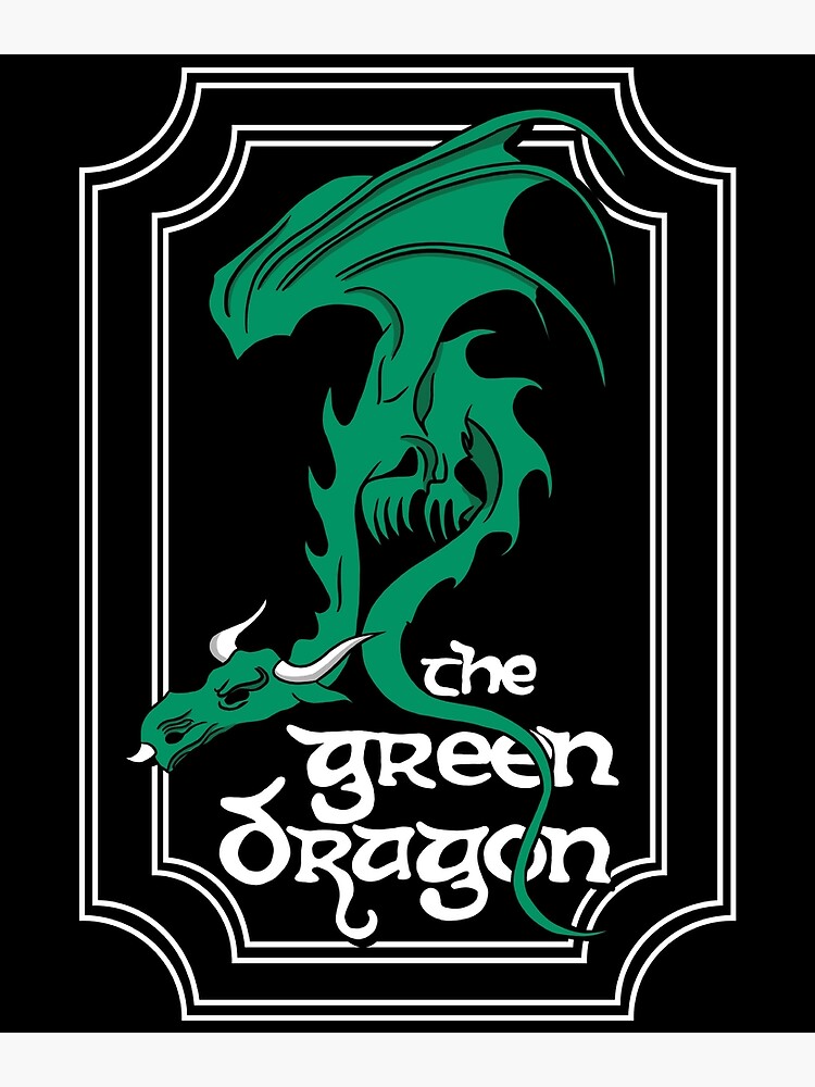"The Green Dragon Inn Logo" Poster for Sale by Compeer | Redbubble