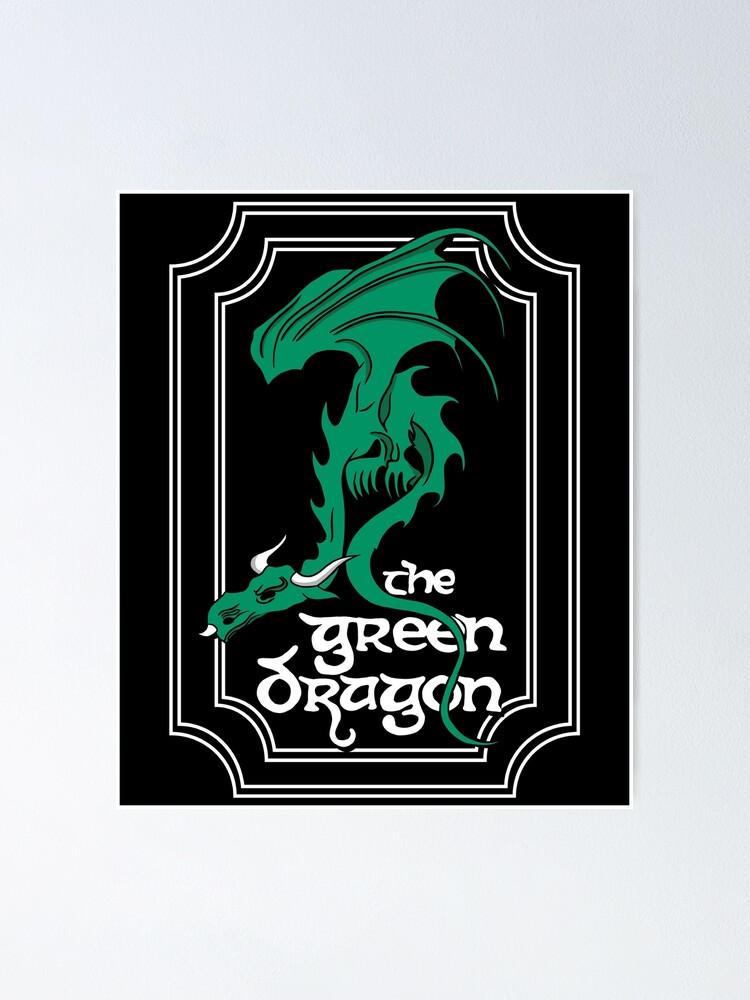 "The Green Dragon Inn Logo" Poster for Sale by Compeer | Redbubble