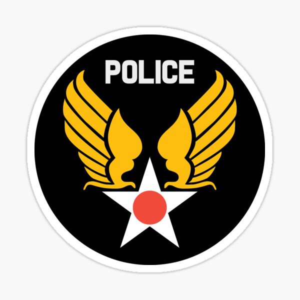 "Very beautiful police logo" Sticker by BeautifyDesign | Redbubble