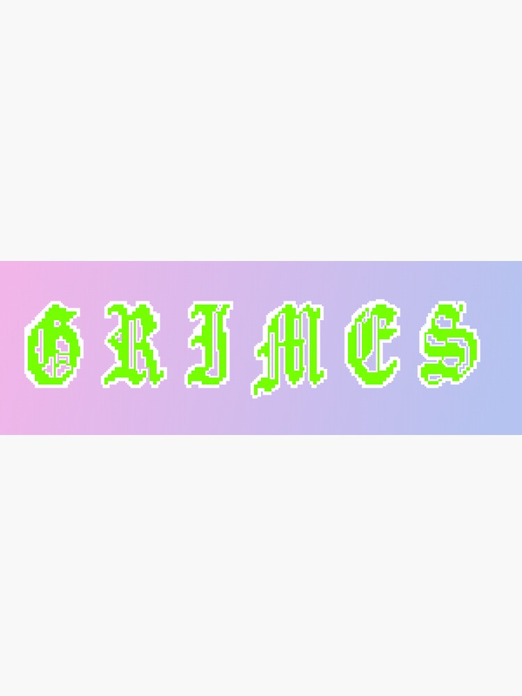 "Grimes Design" Sticker for Sale by carneystreet | Redbubble
