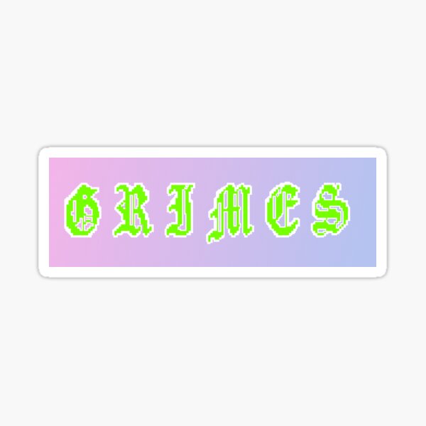 "Grimes Design" Sticker for Sale by carneystreet | Redbubble