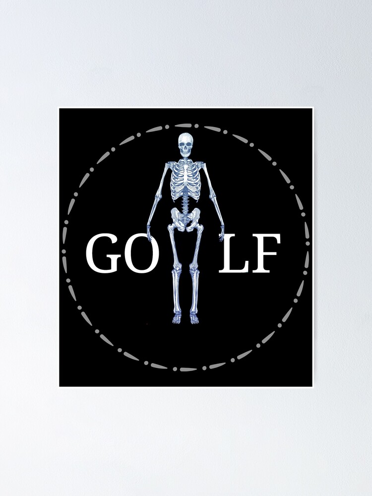 "Disc Golf Skeleton" Poster for Sale by saminour | Redbubble