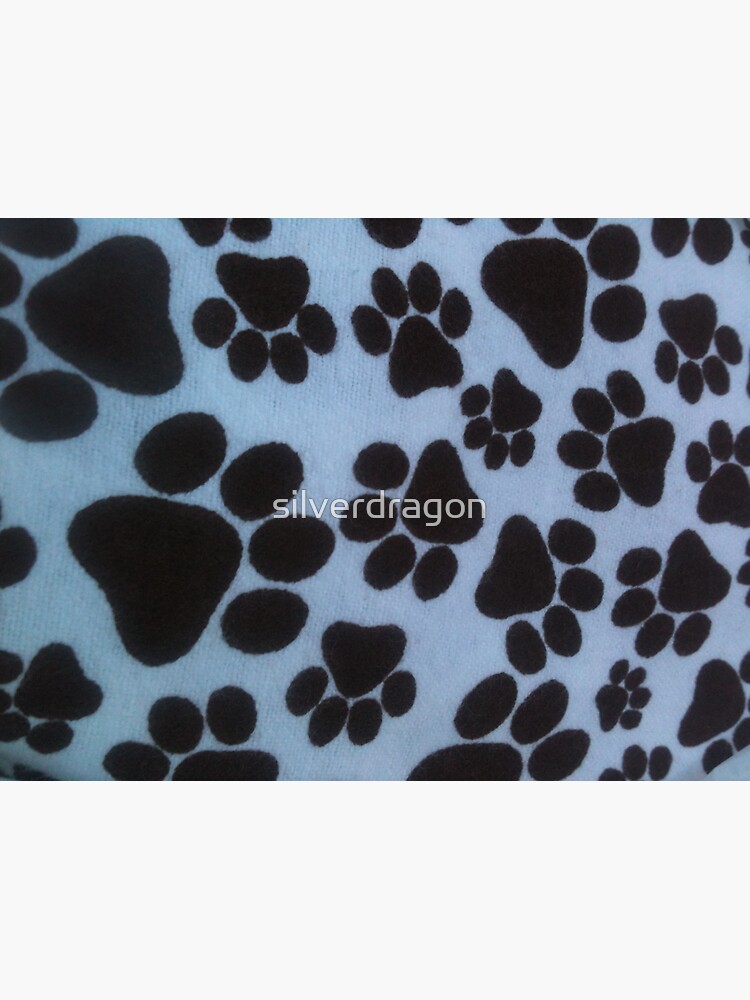 "Brown Paw Prints on White" Sticker for Sale by silverdragon | Redbubble