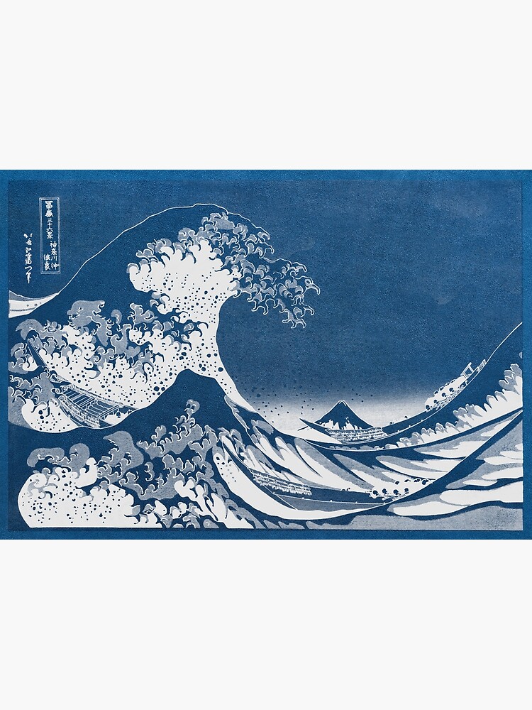 "The Great Wave Off Kanagawa (Deep Blue)" Poster for Sale by ...