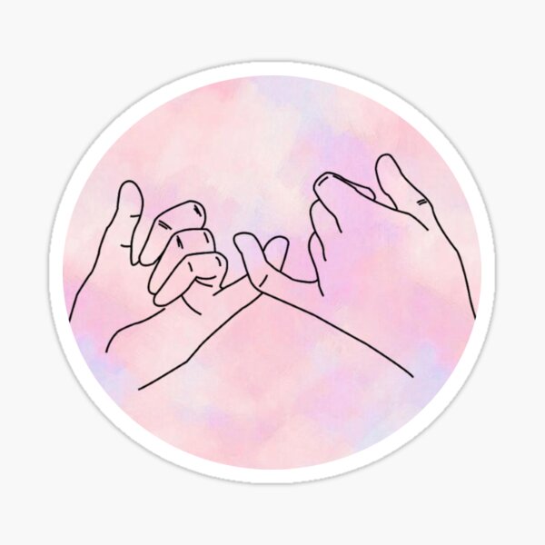 "pinky promise" Sticker by averiepist | Redbubble