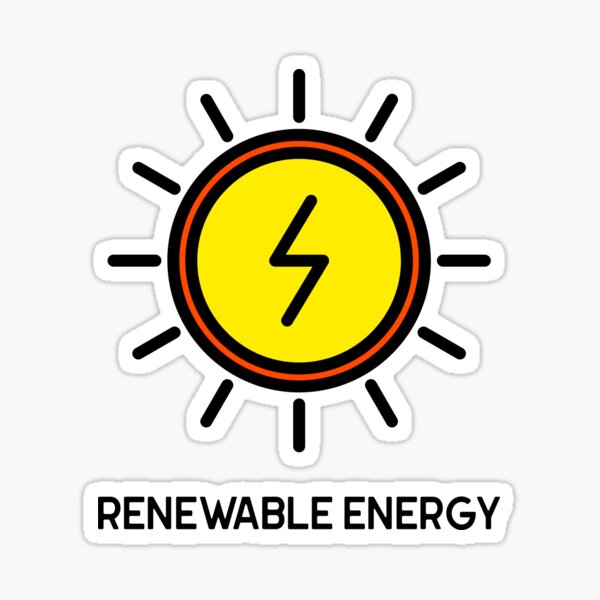 "Renewable Energy" Sticker for Sale by minynature | Redbubble