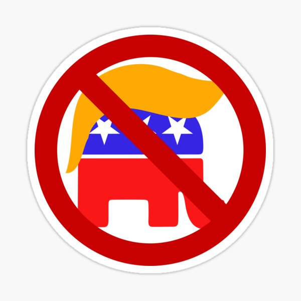 "No Trump" Sticker for Sale by artvia | Redbubble