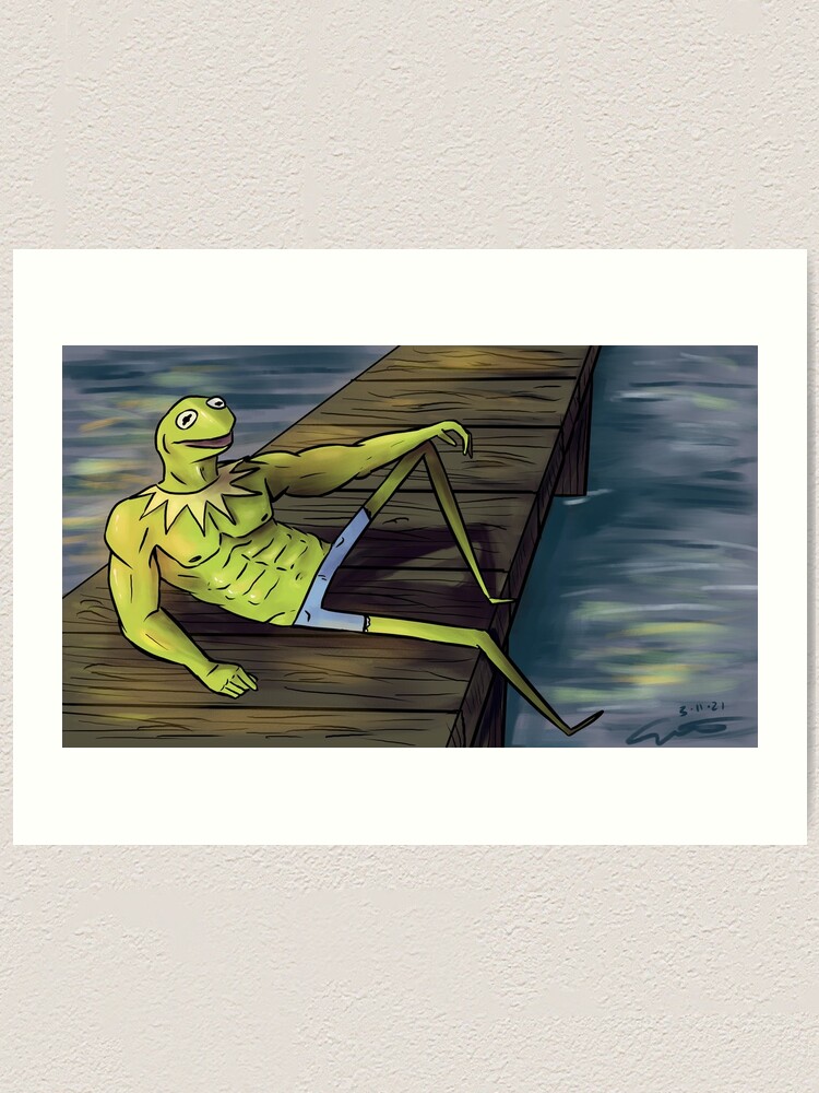 "Buff Kermit The Frog" Art Print for Sale by ClassyShark | Redbubble