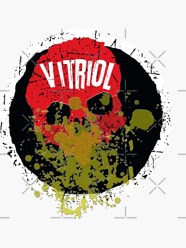 "Vitriol " Sticker for Sale by StrAmutt | Redbubble