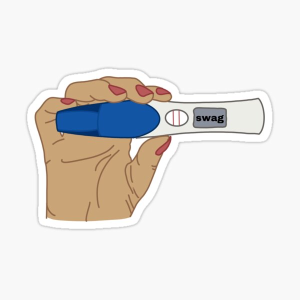 "born swag pregnancy test meme sticker" Sticker for Sale by Catpuss ...