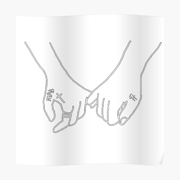 "Duplicity Line Art" Poster for Sale by bellachiango | Redbubble