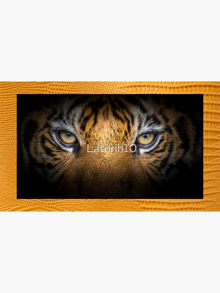 "Tiger Eyes" Sticker by Latorih10 | Redbubble