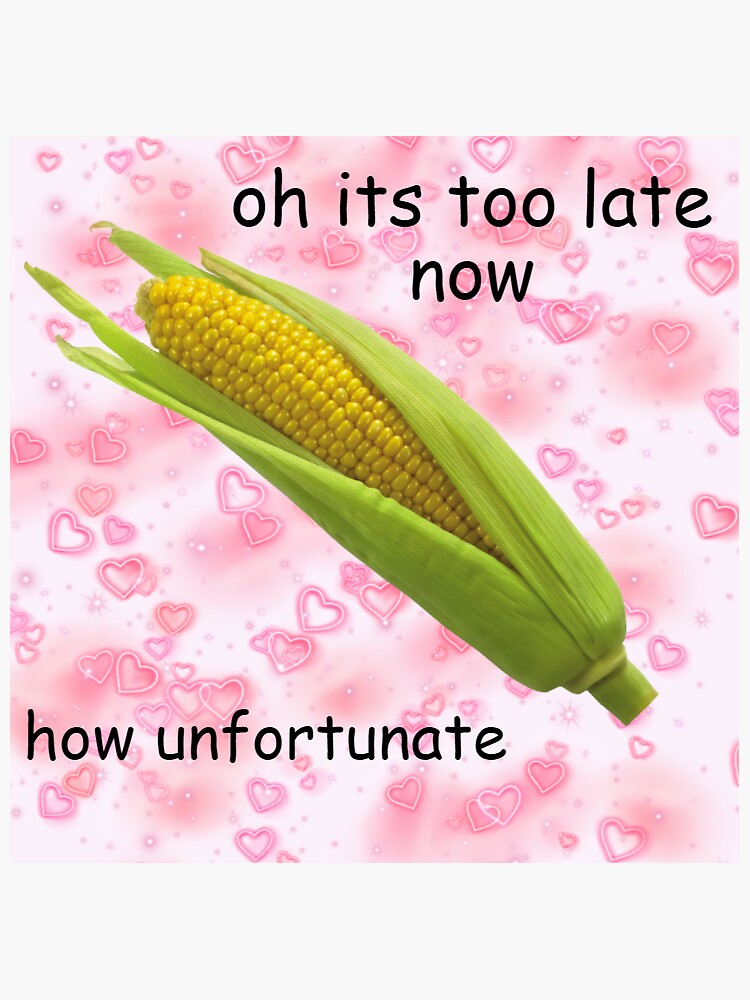 "its too late now" Sticker for Sale by bunnipop | Redbubble