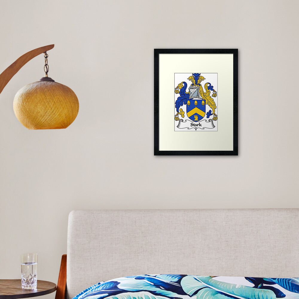 "Stark Coat of Arms / Stark Family Crest" Framed Art Print for Sale by ...