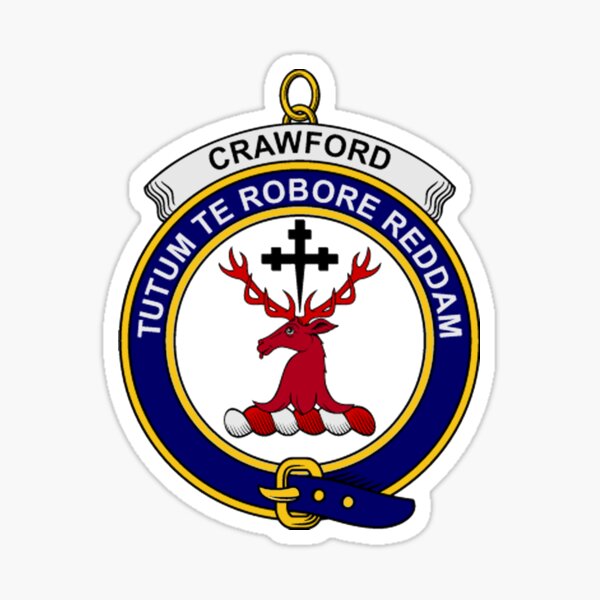 "Crawford Clan Badge" Sticker for Sale by IrishArms | Redbubble