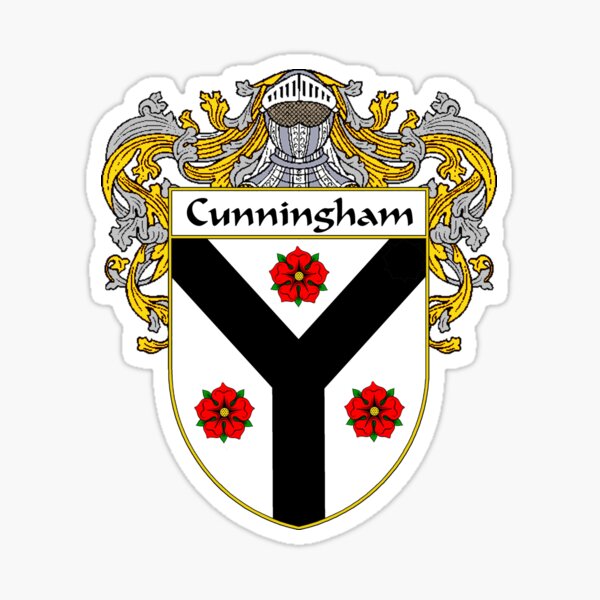 "Cunningham Coat of Arms/Family Crest" Sticker for Sale by IrishArms ...