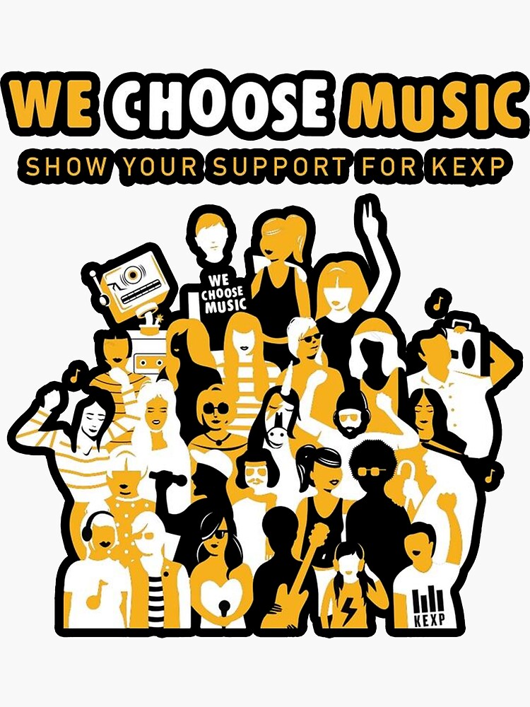 "Bestselling KEXP Logo" Sticker by mihasika | Redbubble