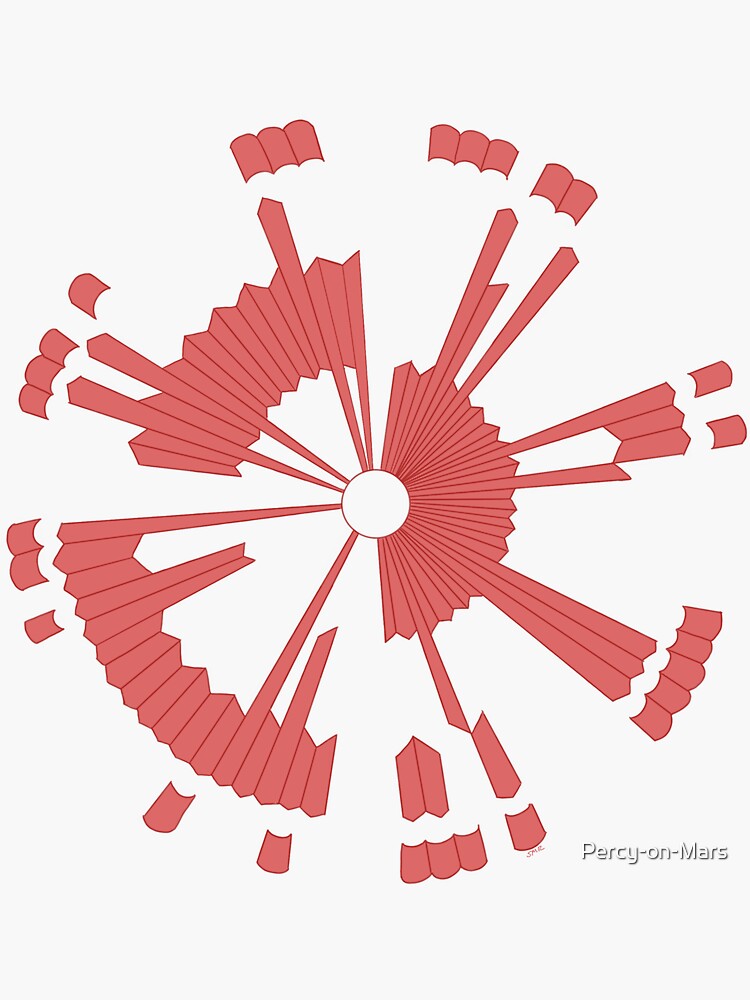 "Dare Mighty Things NASA Parachute Code (No Text)" Sticker by Percy-on ...