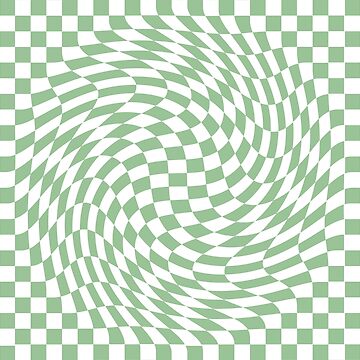 "Sage Green and White Checker Warp Pattern" Throw Blanket for Sale by ...