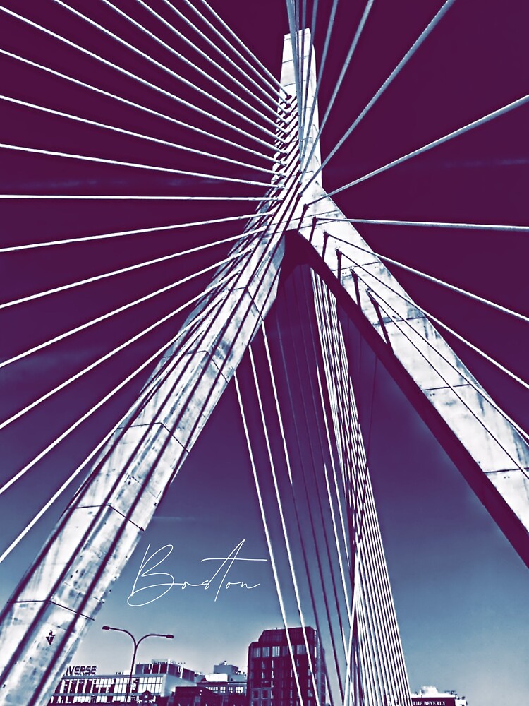 "Zakim Bridge" Sticker for Sale by AlegriaPhoto | Redbubble